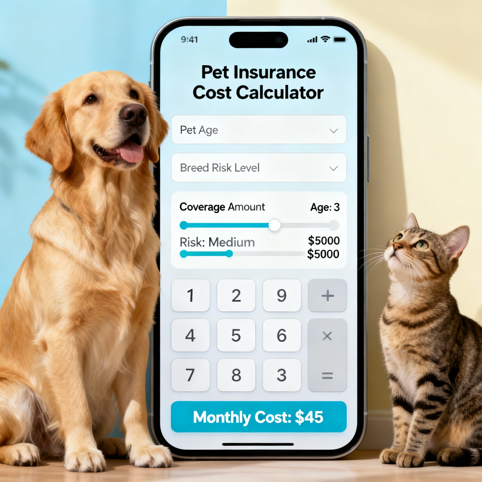 Pet Insurance cost calculator - estimate coverage 2025